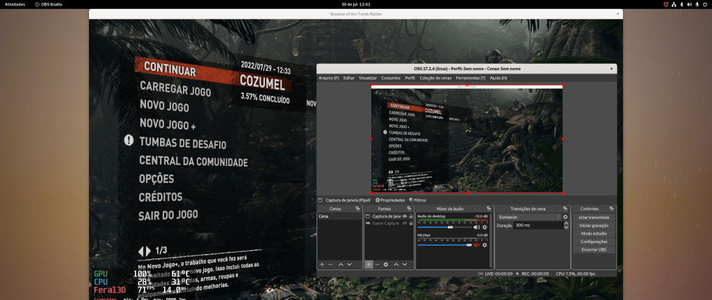 Game Capture Plugin OBS Studio – Flatpak – Fast OS